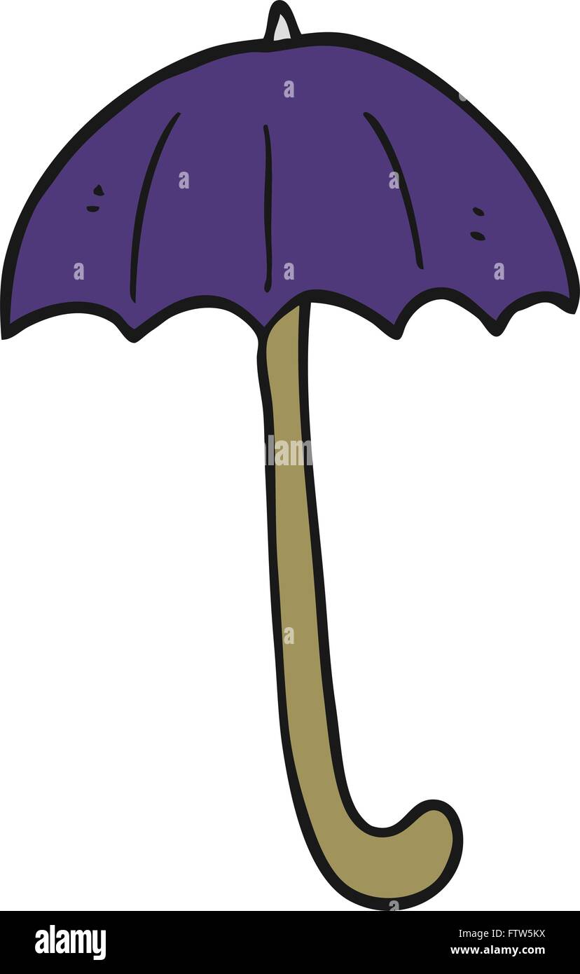 freehand drawn cartoon umbrella Stock Vector Image & Art - Alamy