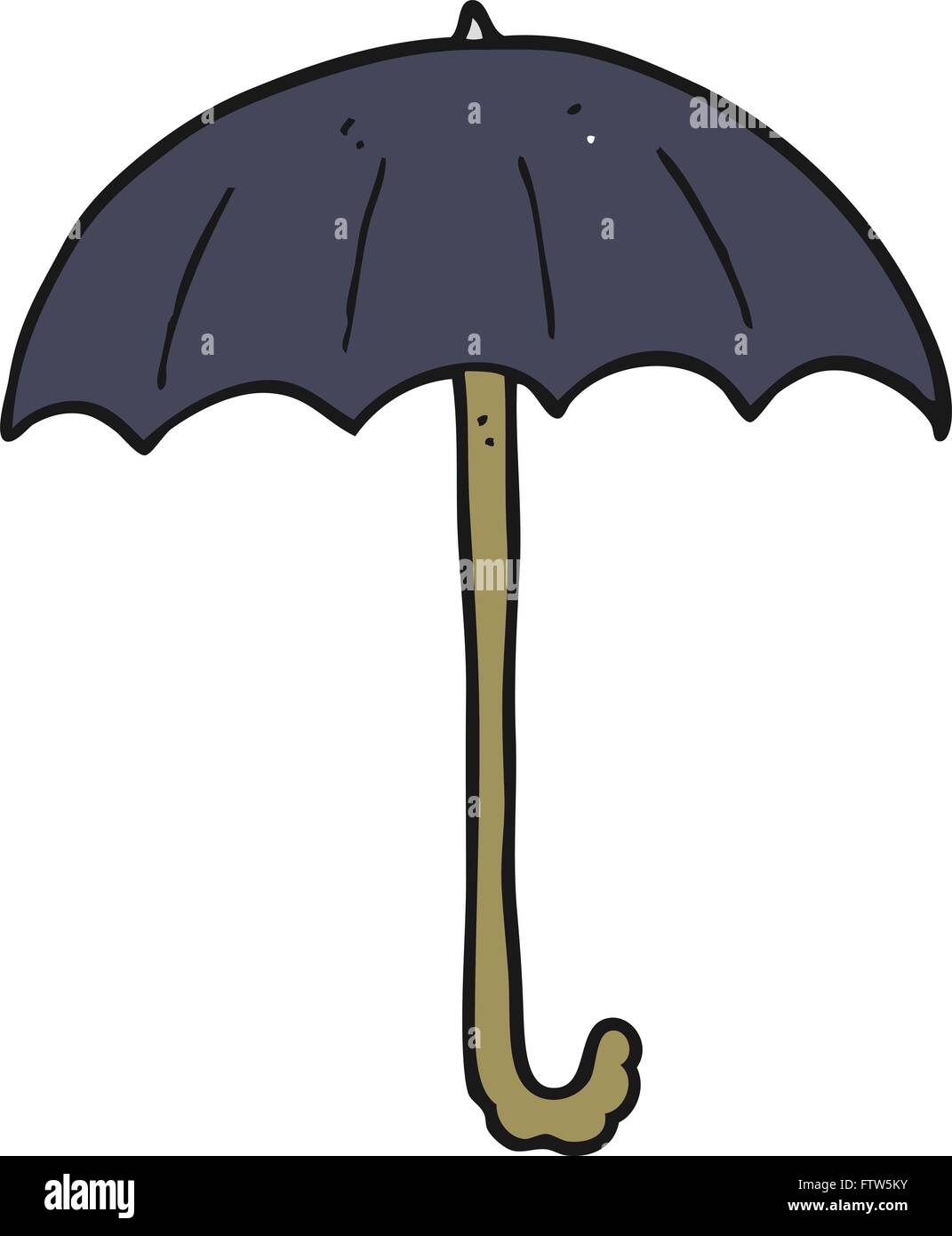 freehand drawn cartoon umbrella Stock Vector Image & Art - Alamy
