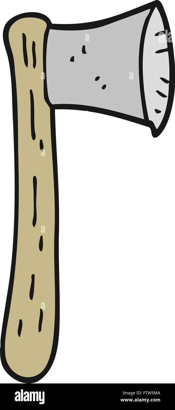 freehand drawn cartoon axe Stock Vector Image & Art - Alamy