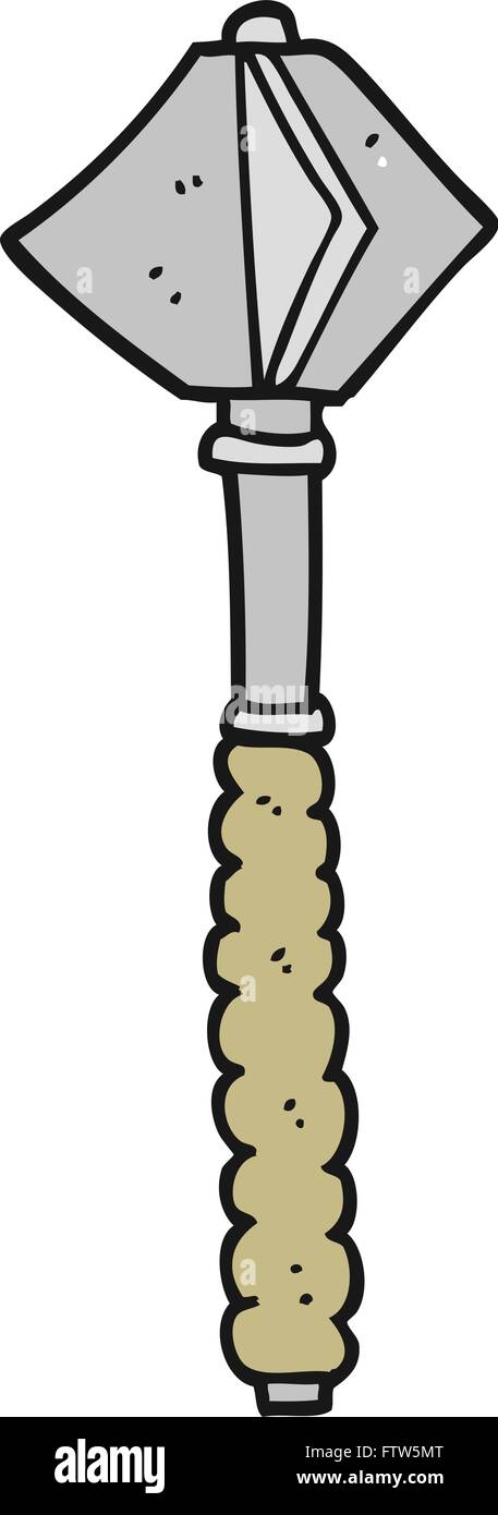 freehand drawn cartoon medieval mace Stock Vector Image & Art - Alamy