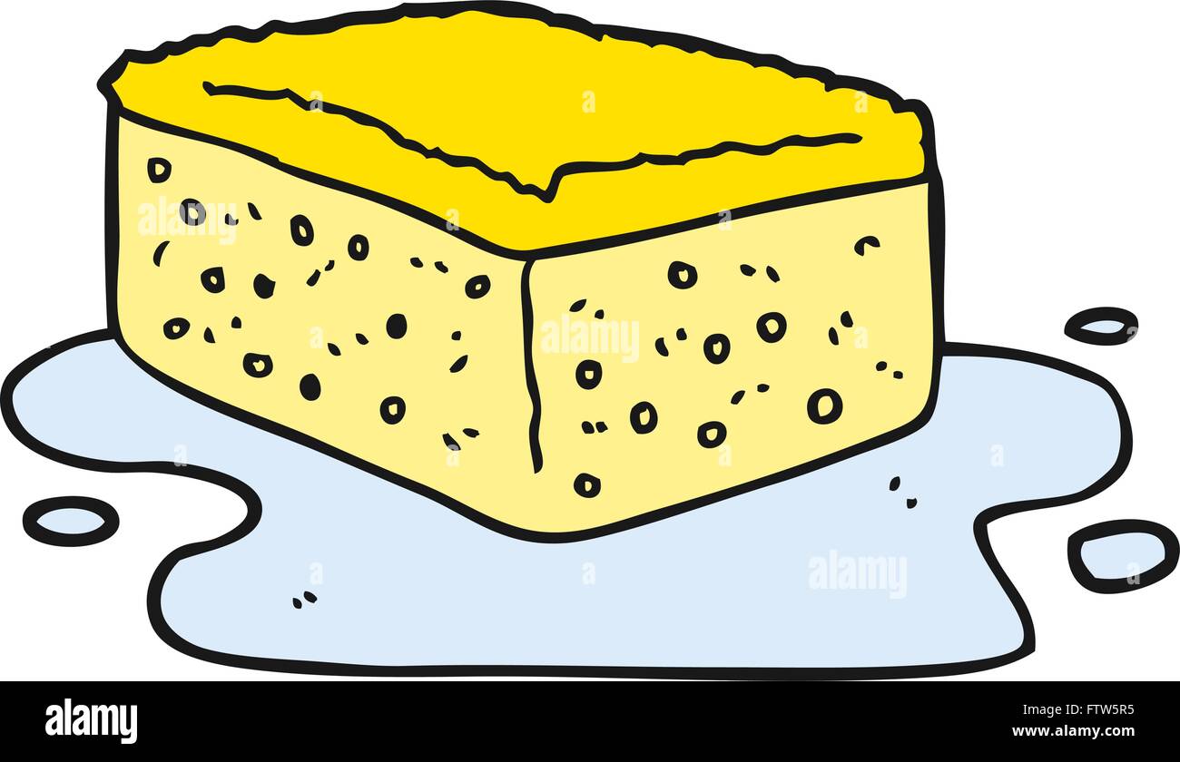 freehand drawn cartoon sponge Stock Vector Image & Art - Alamy