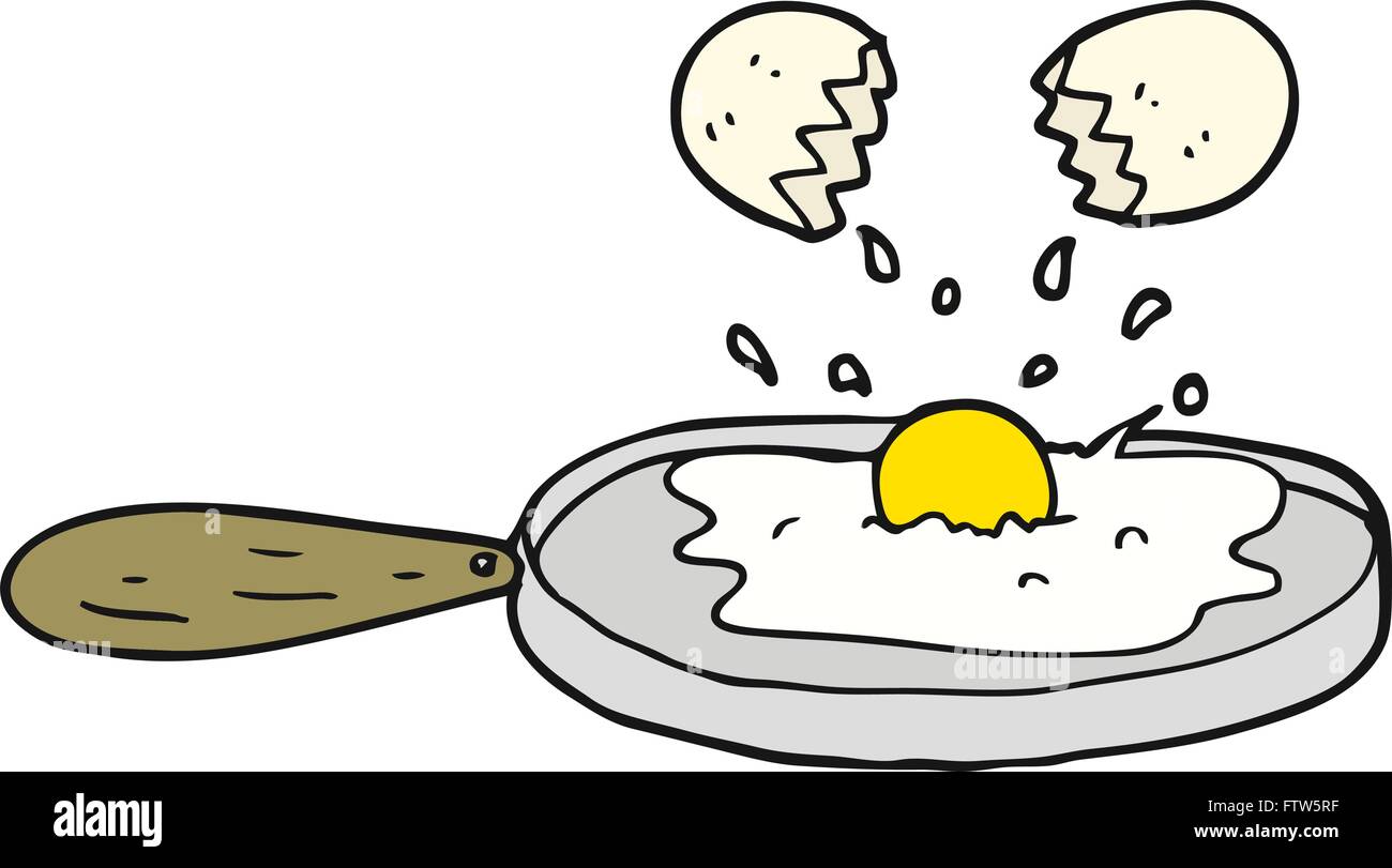 frying freehand drawn cartoon egg Stock Vector Image & Art - Alamy