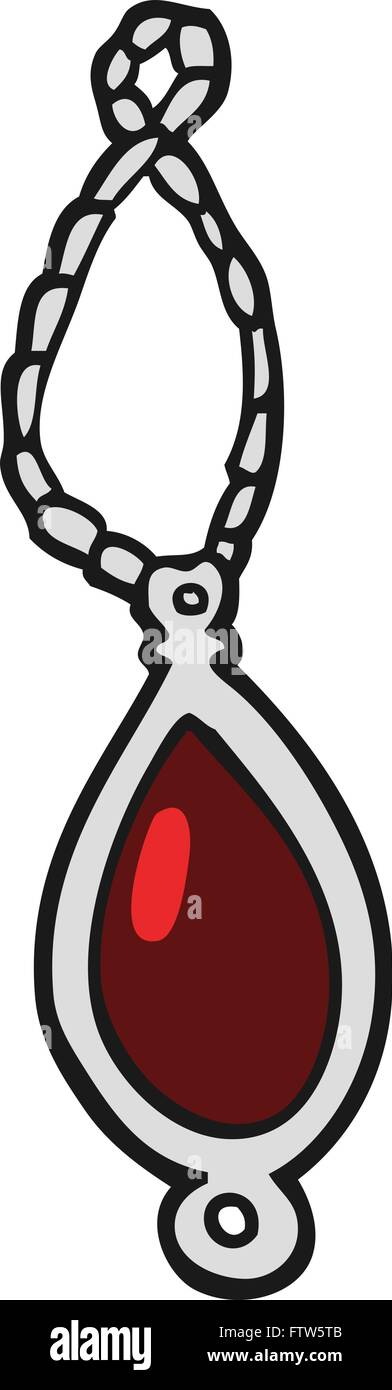 freehand drawn cartoon red pendant Stock Vector Image & Art - Alamy