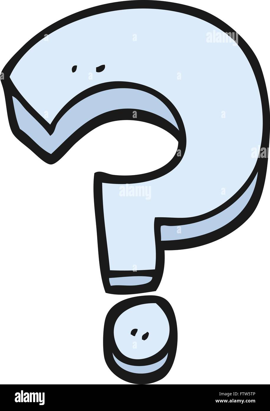 freehand drawn cartoon question mark Stock Vector Image & Art - Alamy