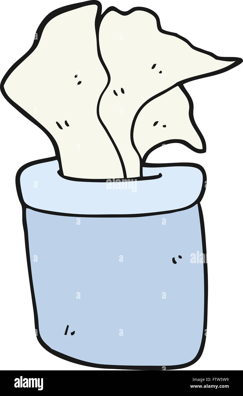 freehand drawn cartoon box of tissues Stock Vector Image & Art - Alamy