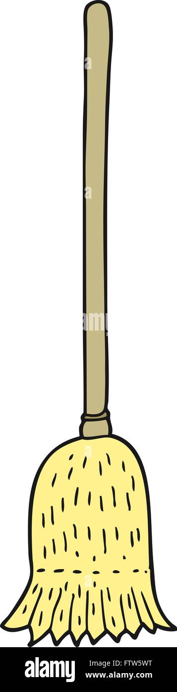 freehand drawn cartoon sweeping brush Stock Vector Image & Art - Alamy