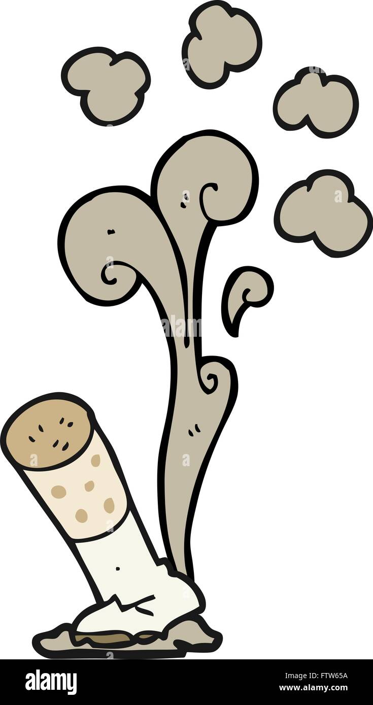 freehand drawn cartoon cigarette Stock Vector Image & Art - Alamy