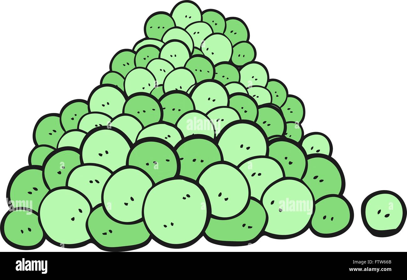 freehand drawn cartoon peas in pod Stock Vector Image & Art - Alamy