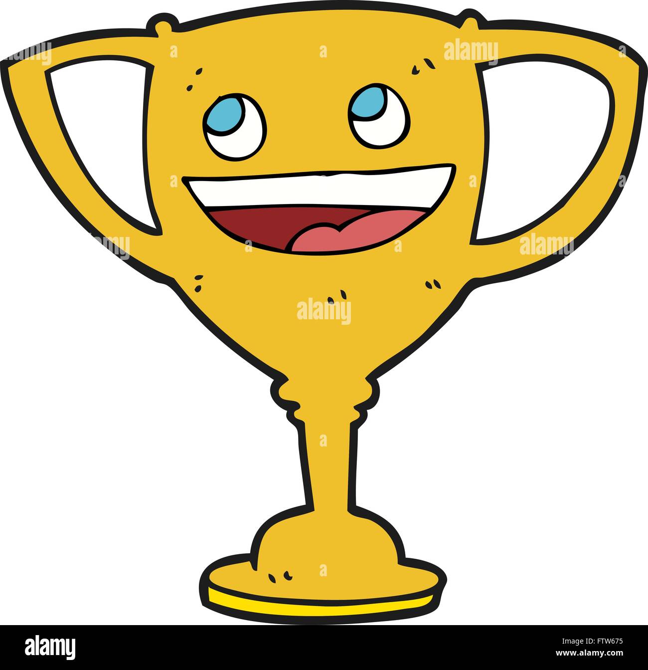 freehand drawn cartoon sports trophy Stock Vector Image & Art - Alamy