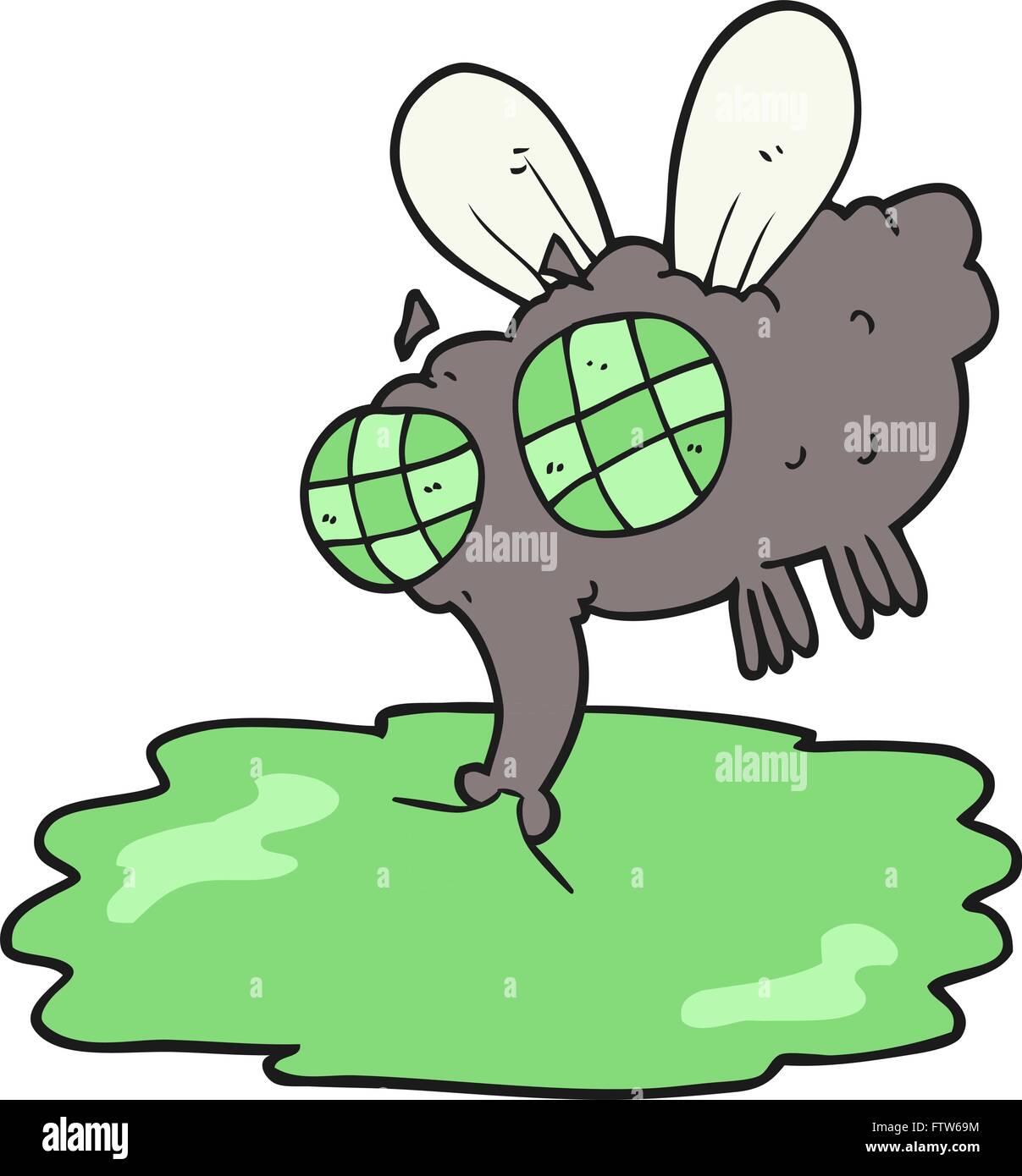freehand drawn cartoon gross fly Stock Vector Image & Art - Alamy