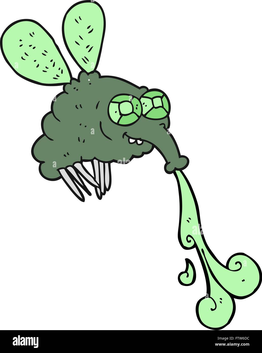 freehand drawn cartoon gross fly Stock Vector Image & Art - Alamy