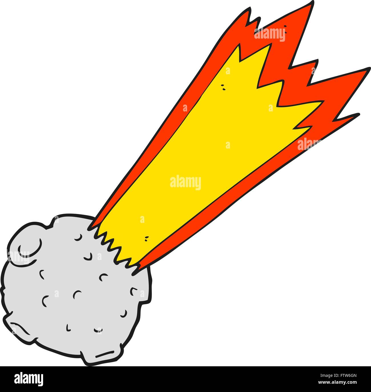 freehand drawn cartoon meteor Stock Vector Image & Art - Alamy