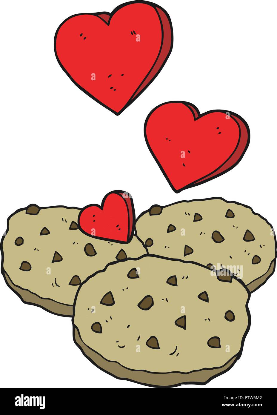 freehand drawn cartoon cookies Stock Vector Image & Art - Alamy