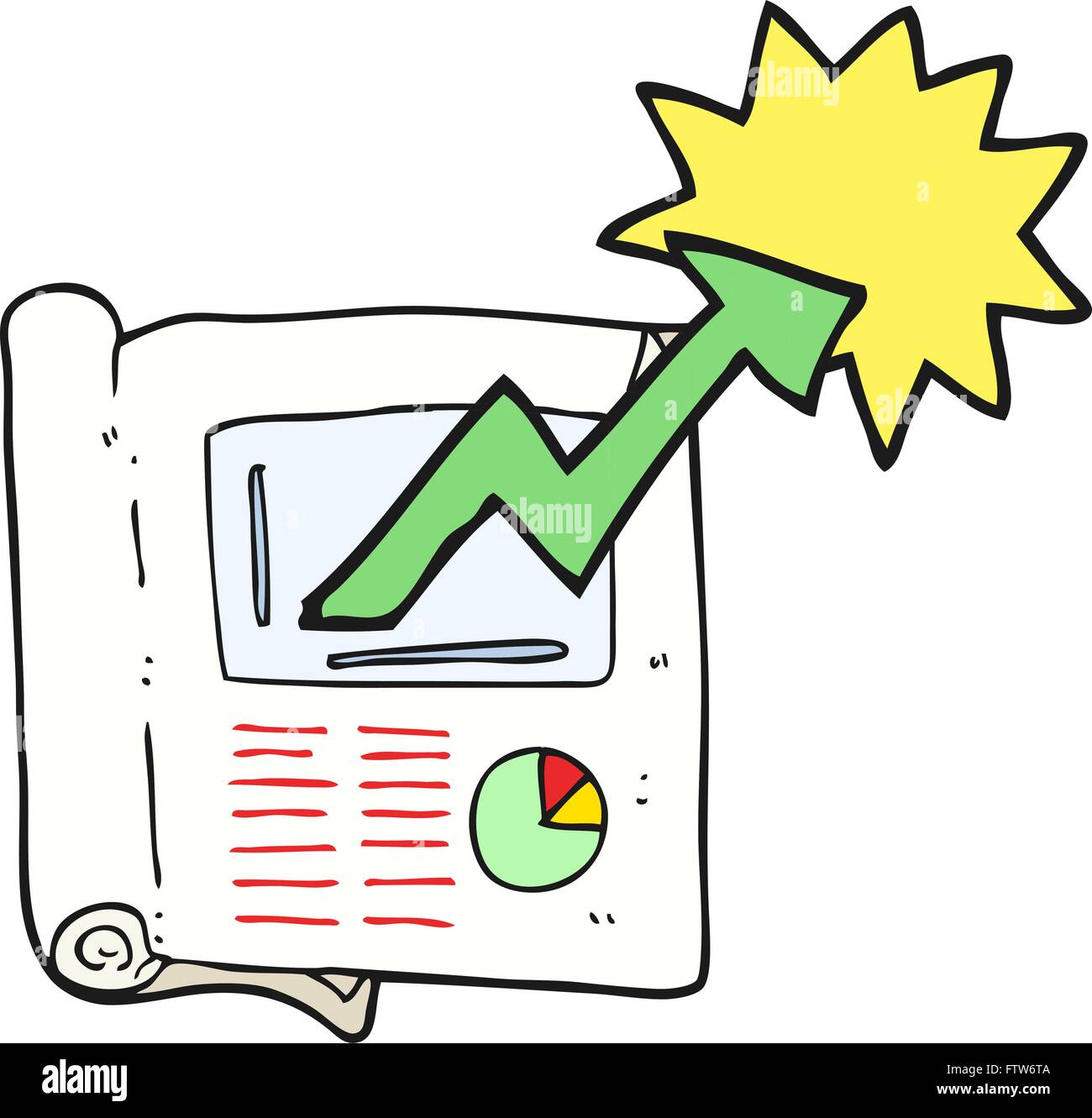 freehand drawn cartoon business document Stock Vector Image & Art - Alamy