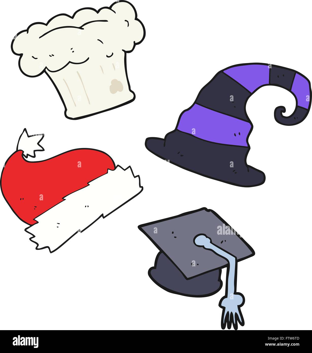 freehand drawn cartoon hats Stock Vector Image & Art - Alamy