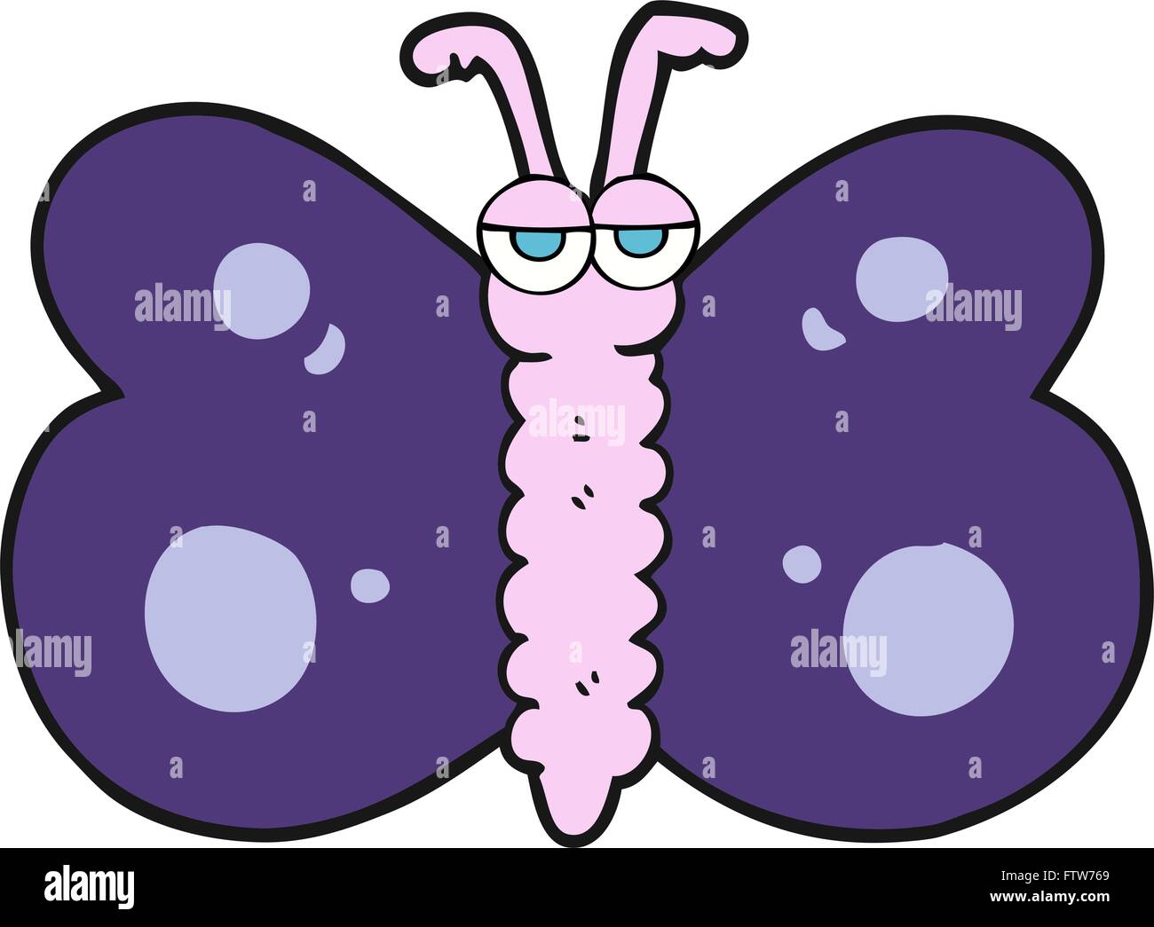 freehand drawn cartoon butterfly Stock Vector Image & Art - Alamy