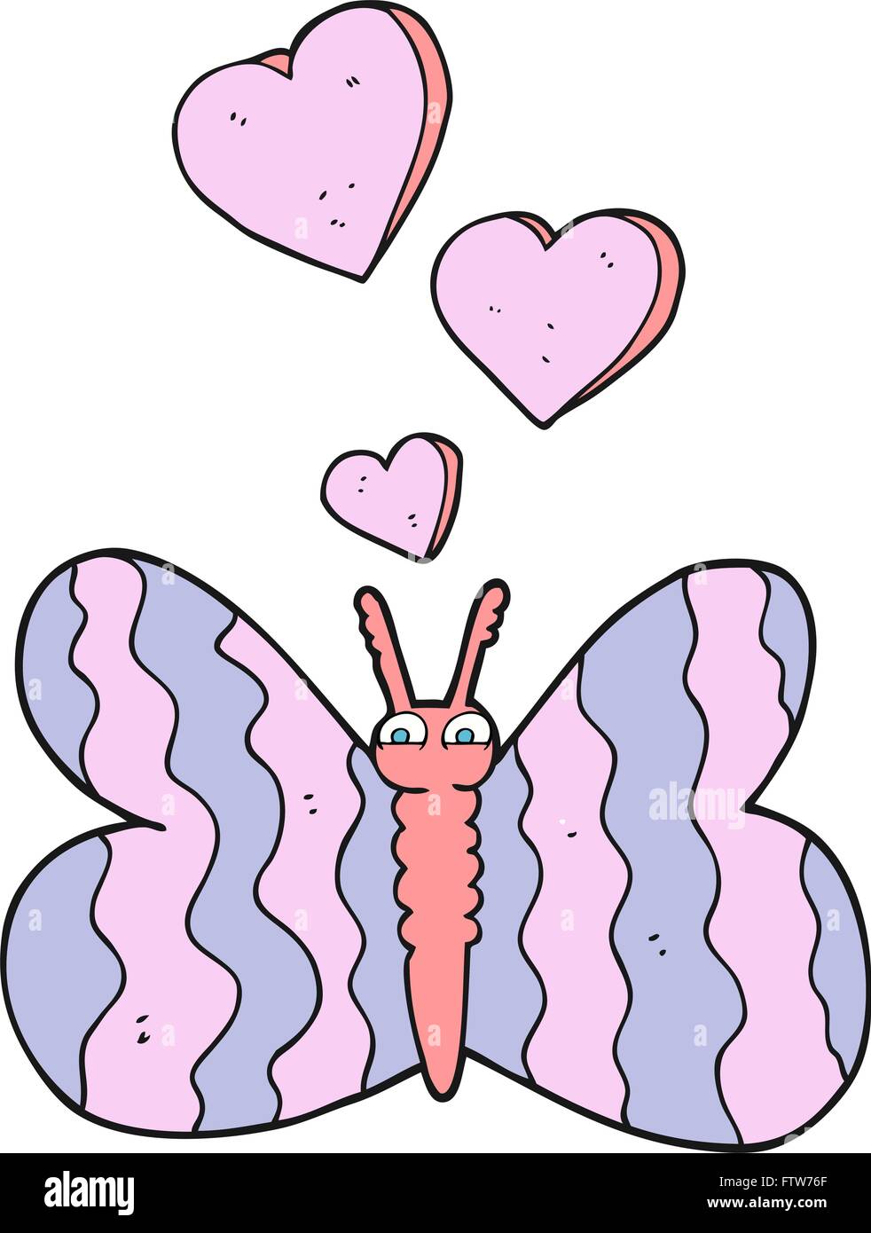 freehand drawn cartoon butterfly Stock Vector Image & Art - Alamy