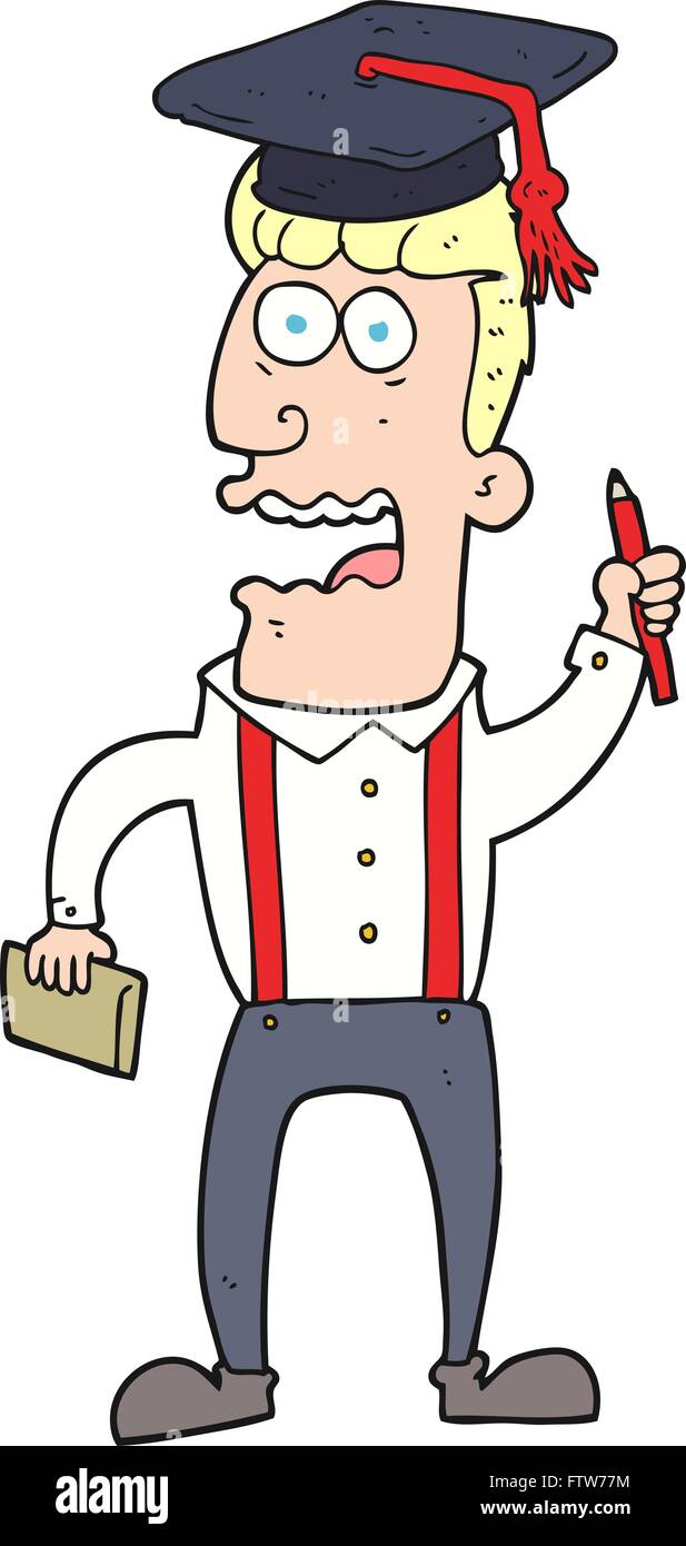 Stressed student illustration Stock Vector Images - Alamy