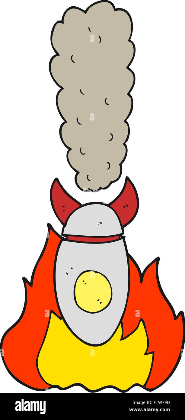 freehand drawn cartoon falling bomb Stock Vector Image & Art - Alamy