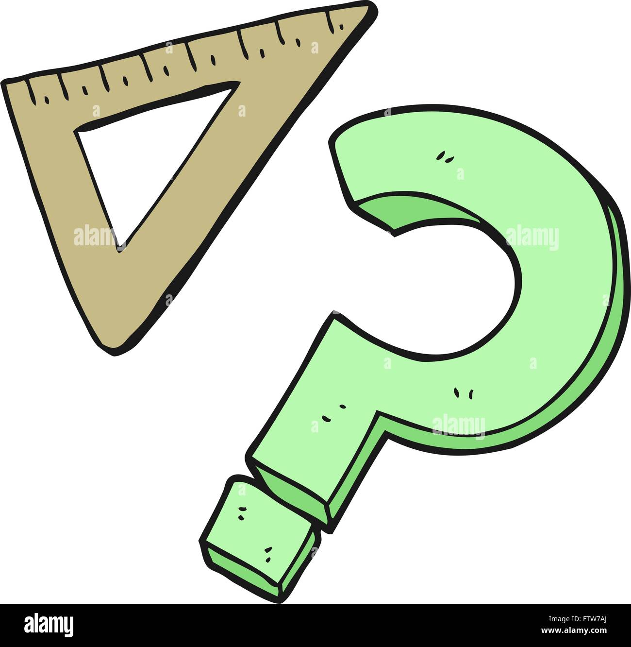 freehand drawn cartoon set square Stock Vector Image & Art - Alamy