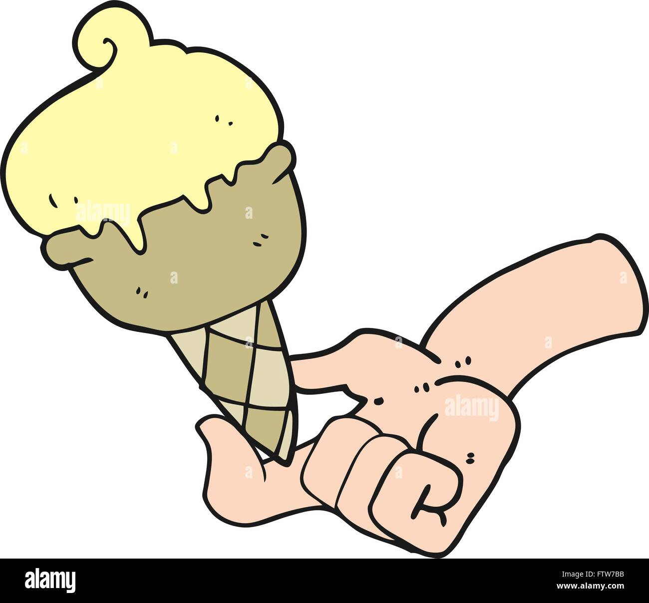 freehand drawn cartoon ice cream Stock Vector Image & Art - Alamy