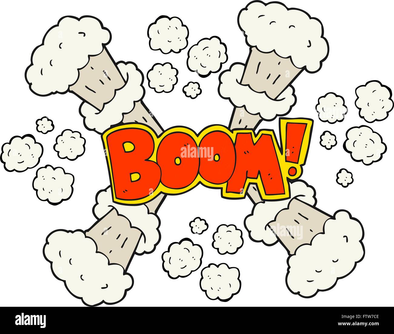 freehand drawn cartoon explosion Stock Vector Image & Art - Alamy