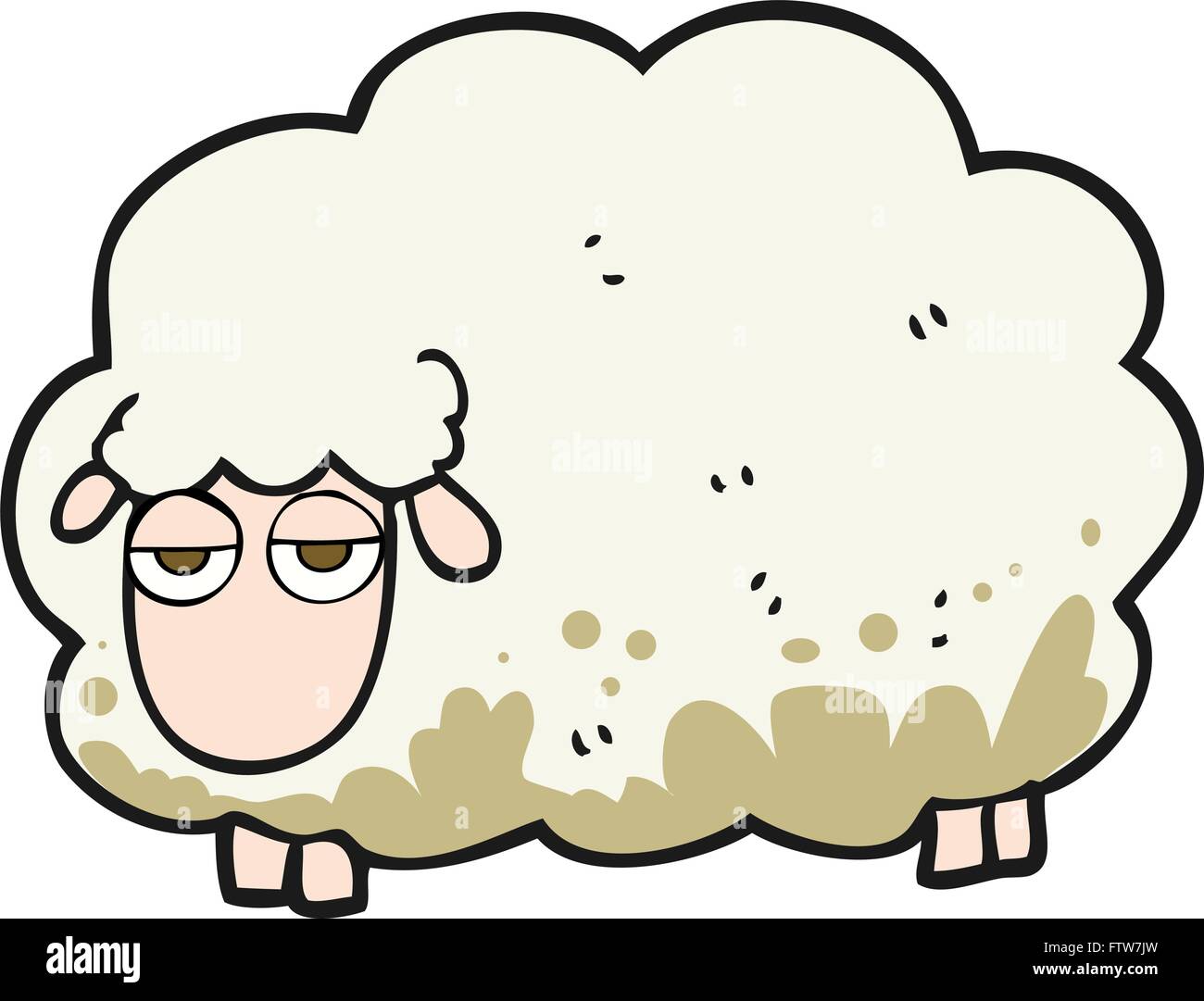 Muddy sheep Stock Vector Images - Alamy