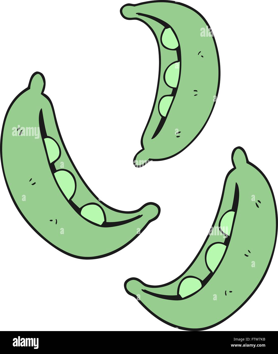 freehand drawn cartoon peas Stock Vector Image & Art - Alamy