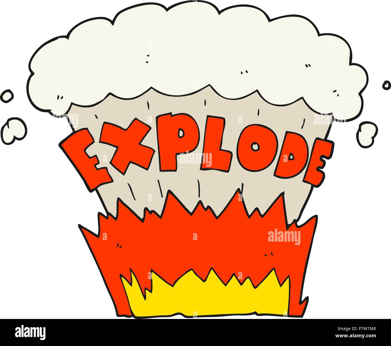 freehand drawn cartoon explosion Stock Vector Image & Art - Alamy