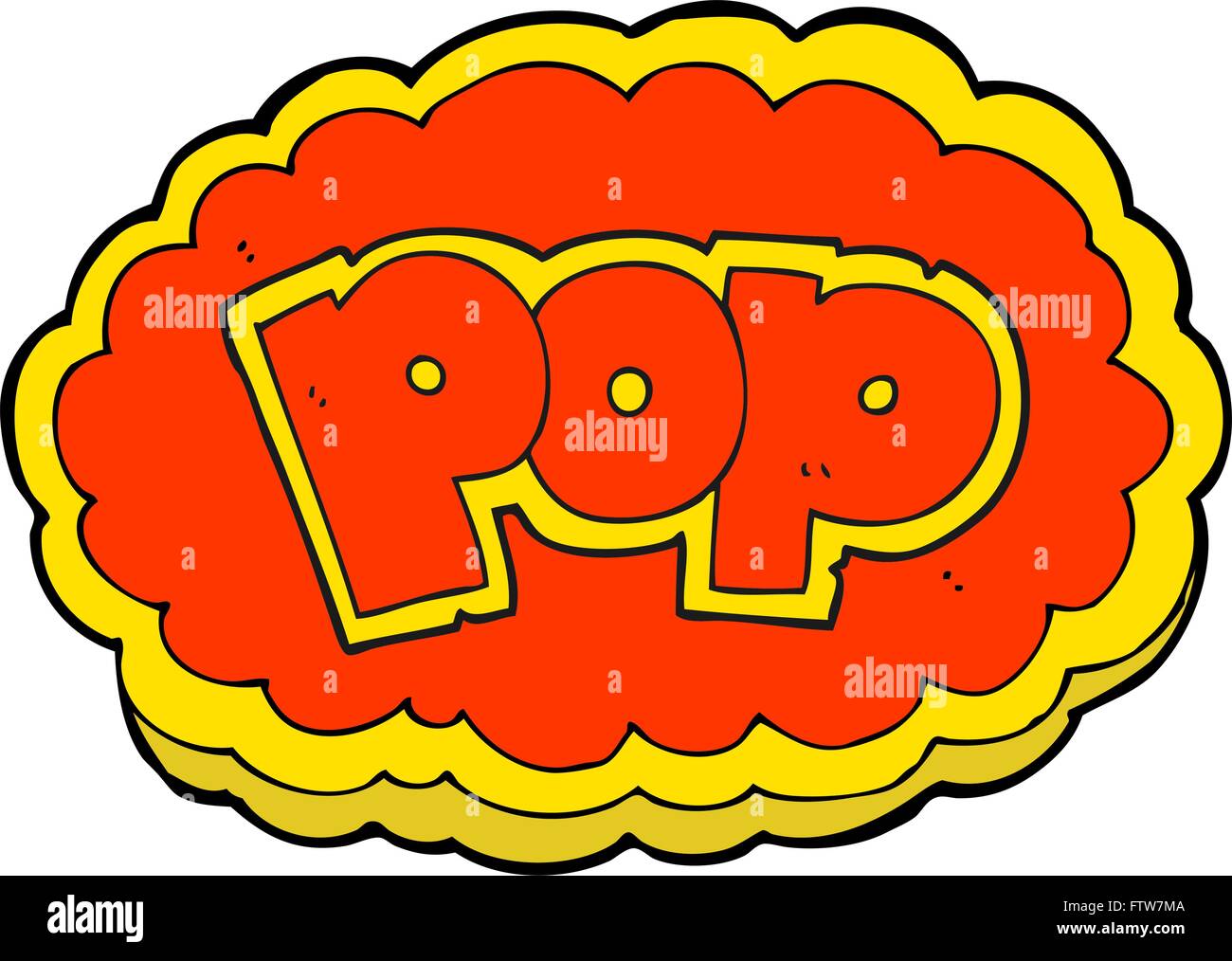 freehand drawn cartoon POP symbol Stock Vector Image & Art - Alamy