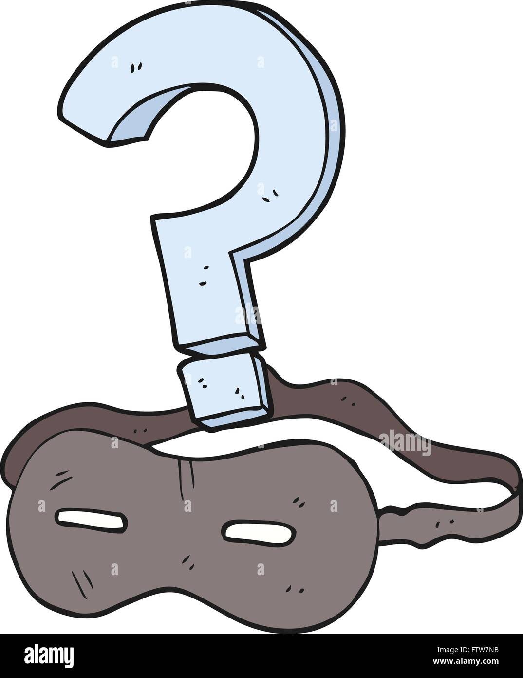 freehand drawn cartoon mystery mask Stock Vector Image & Art - Alamy