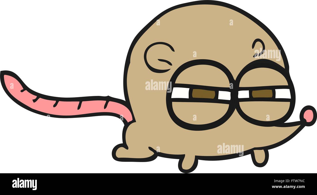 freehand drawn cartoon evil mouse Stock Vector Image & Art - Alamy