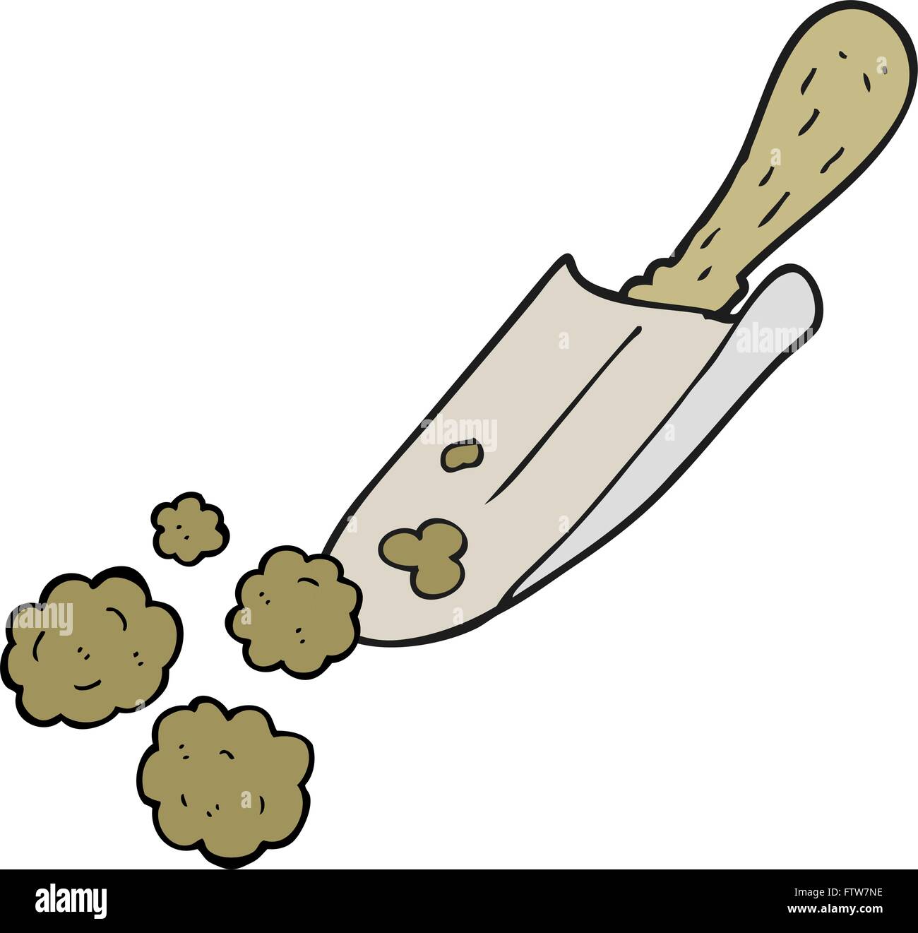 freehand drawn cartoon shovel Stock Vector Image & Art - Alamy