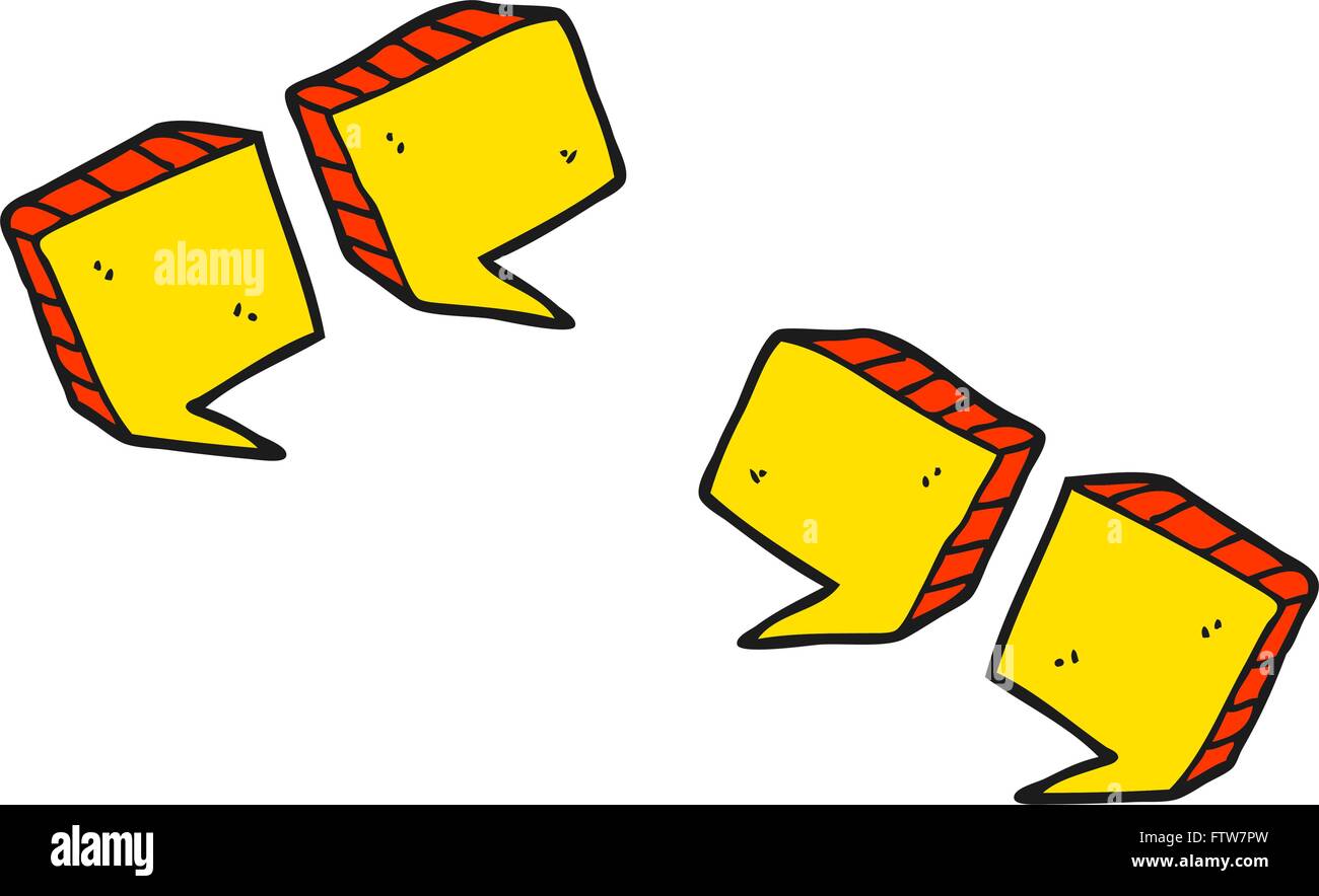 freehand drawn cartoon quotation marks Stock Vector Image & Art - Alamy