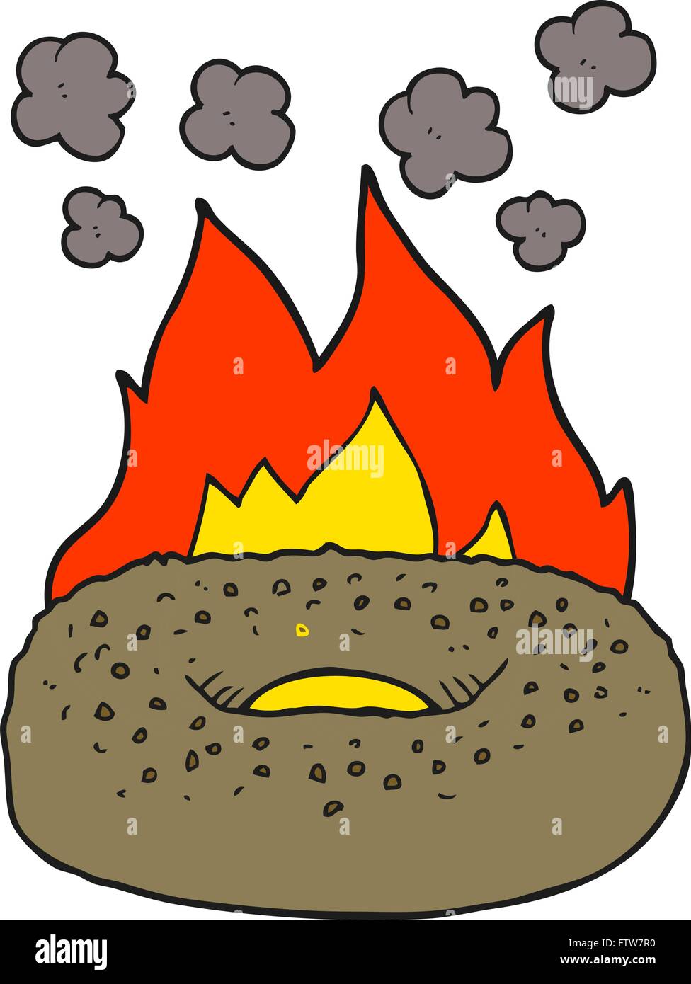 freehand drawn cartoon bagel Stock Vector Image & Art - Alamy