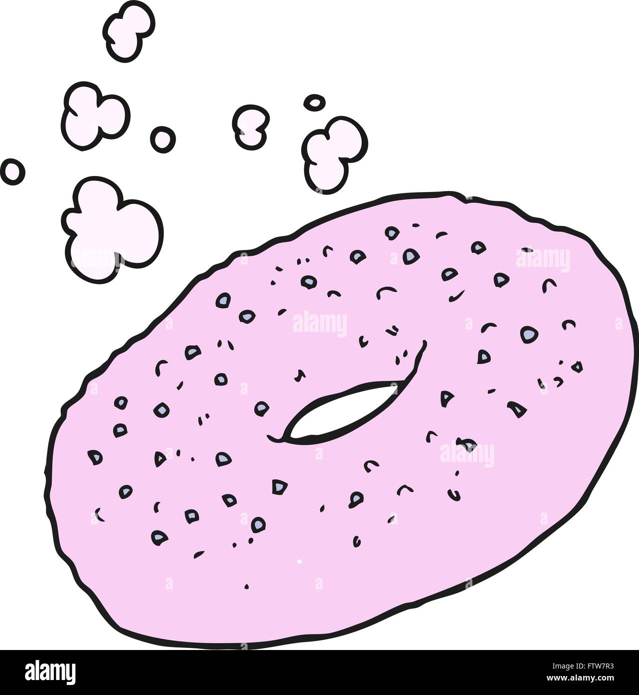 freehand drawn cartoon bagel Stock Vector Image & Art - Alamy