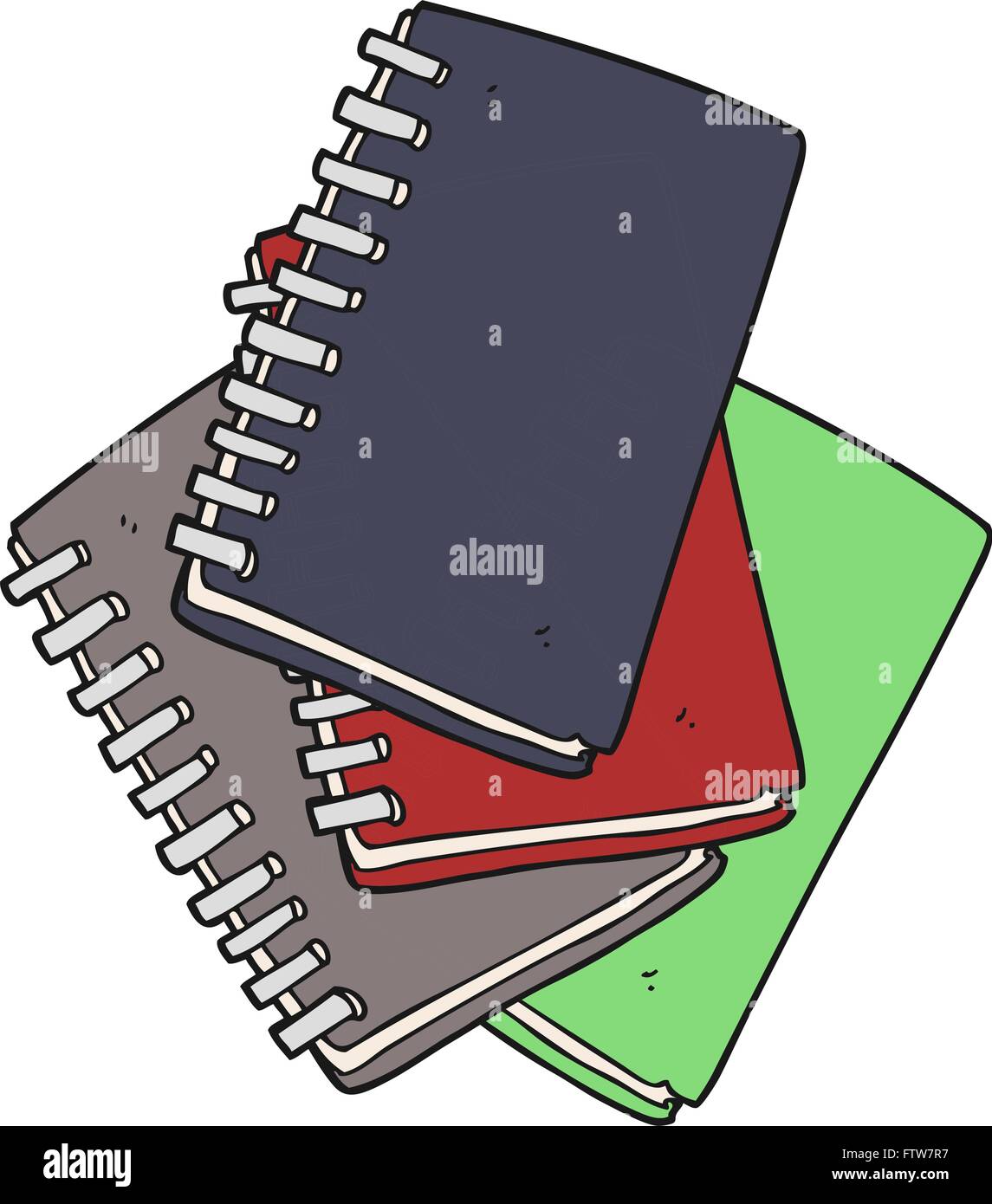 freehand drawn cartoon note book Stock Vector Image & Art - Alamy