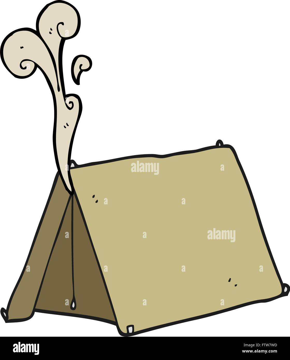 freehand drawn cartoon old smelly tent Stock Vector Image & Art - Alamy
