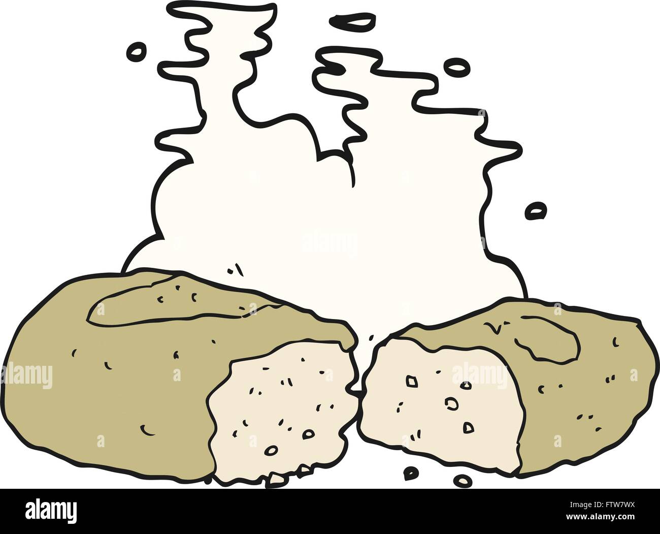 Freehand drawn cartoon bread Stock Vector Images - Alamy