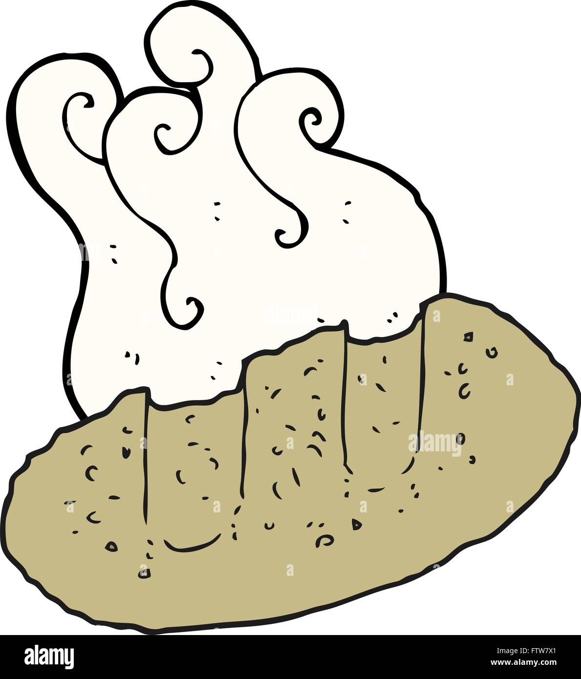 freehand drawn cartoon bread Stock Vector Image & Art - Alamy