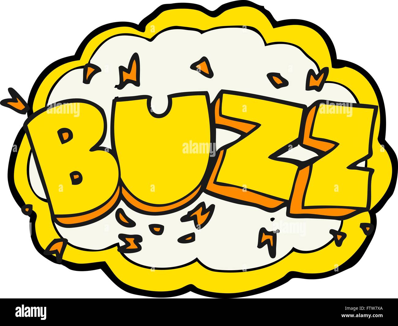 freehand drawn cartoon buzz symbol Stock Vector Image & Art - Alamy