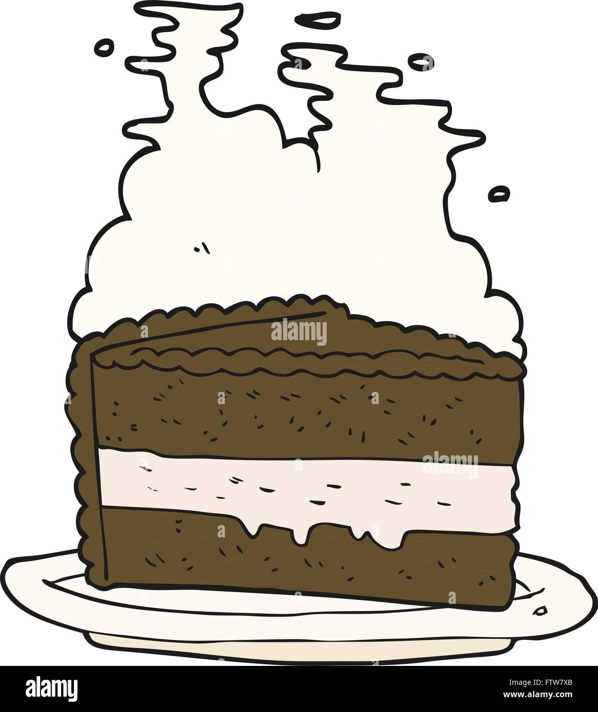 freehand drawn cartoon cake Stock Vector Image & Art - Alamy