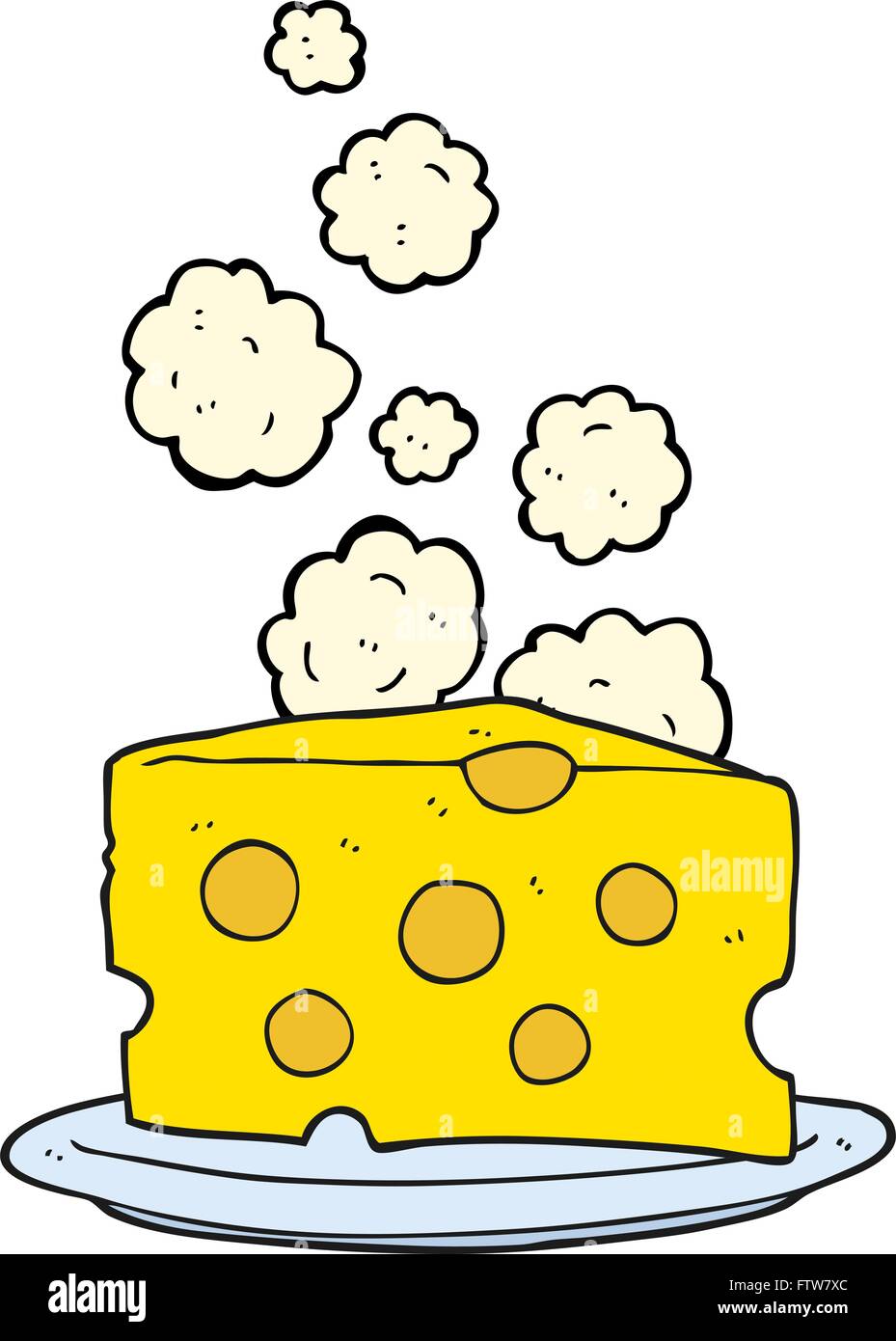 freehand drawn cartoon cheese Stock Vector Image & Art - Alamy