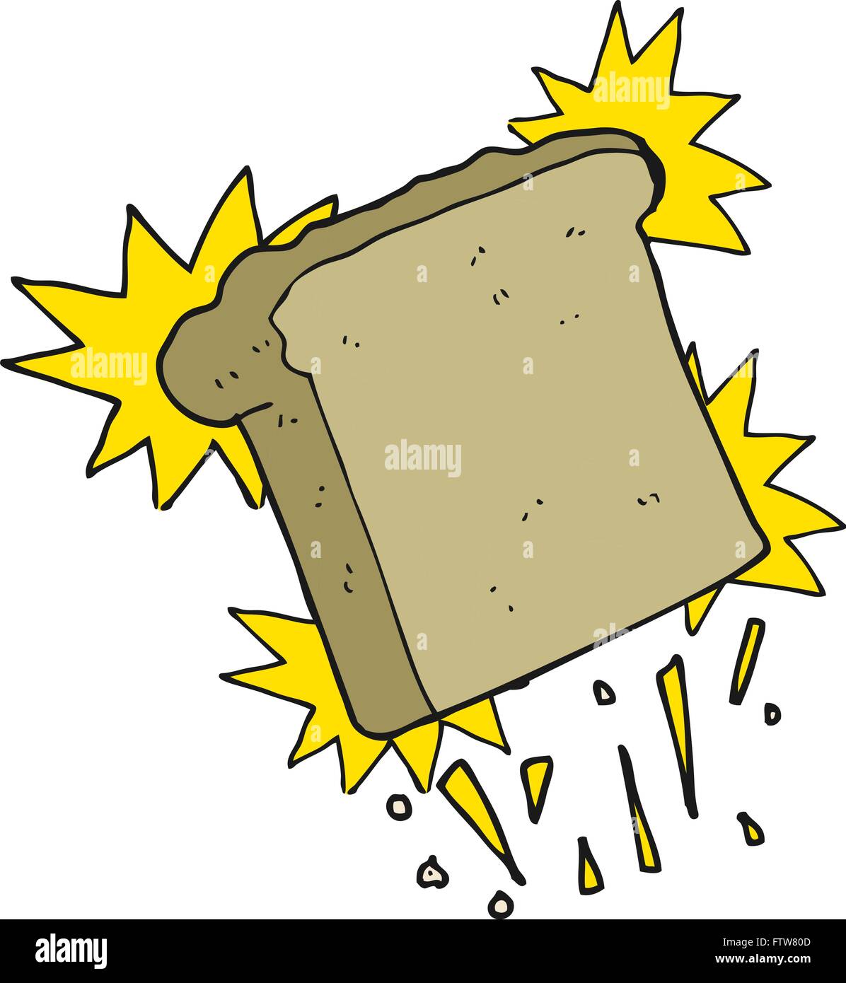 freehand drawn cartoon toast Stock Vector Image & Art - Alamy