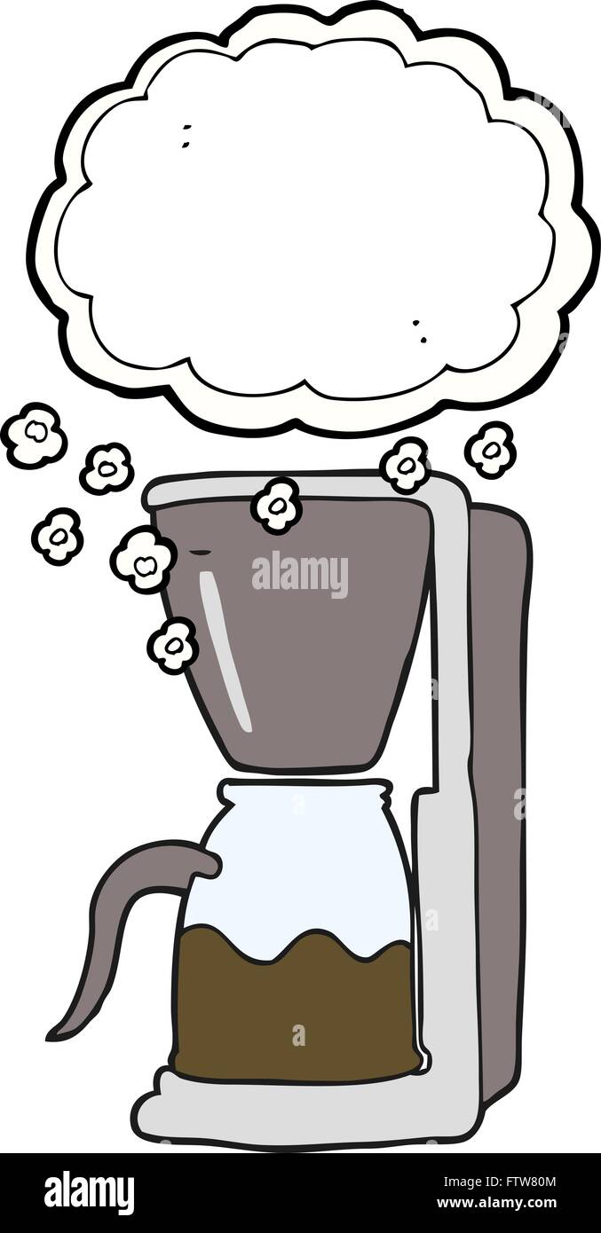freehand drawn cartoon coffee maker Stock Vector Image & Art - Alamy