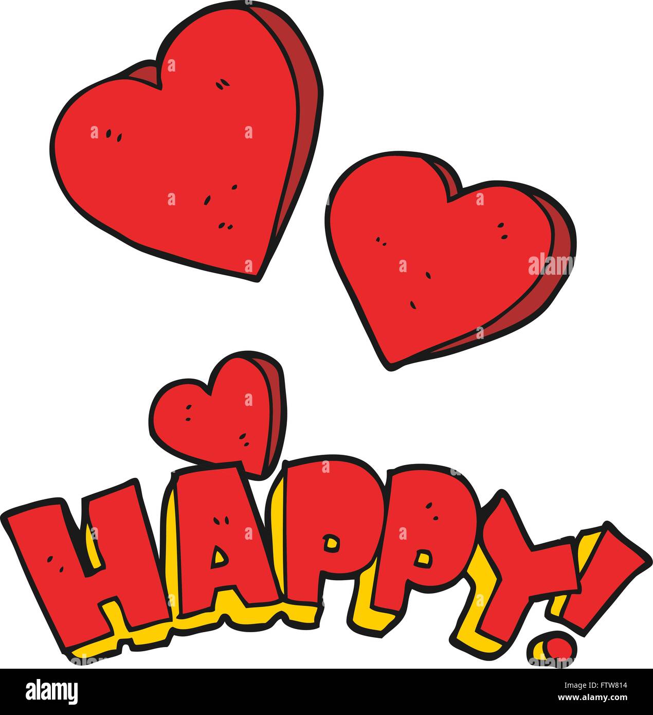 freehand drawn happy symbol Stock Vector Image & Art - Alamy