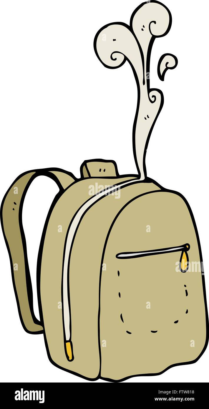 Freehand drawn cartoon backpack hi-res stock photography and images - Alamy