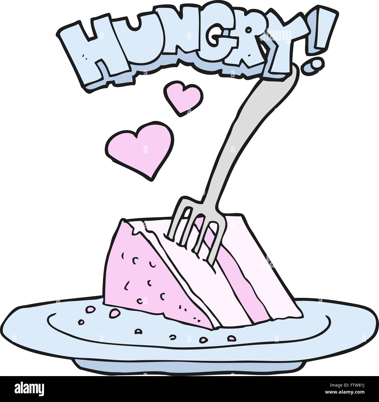 freehand drawn cartoon lovely cake Stock Vector Image & Art - Alamy