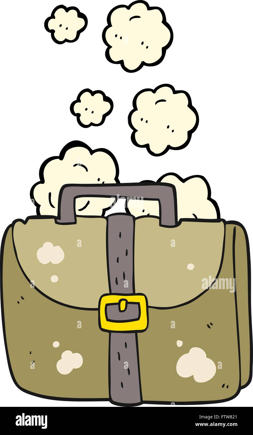 freehand drawn cartoon old work bag Stock Vector Image & Art - Alamy