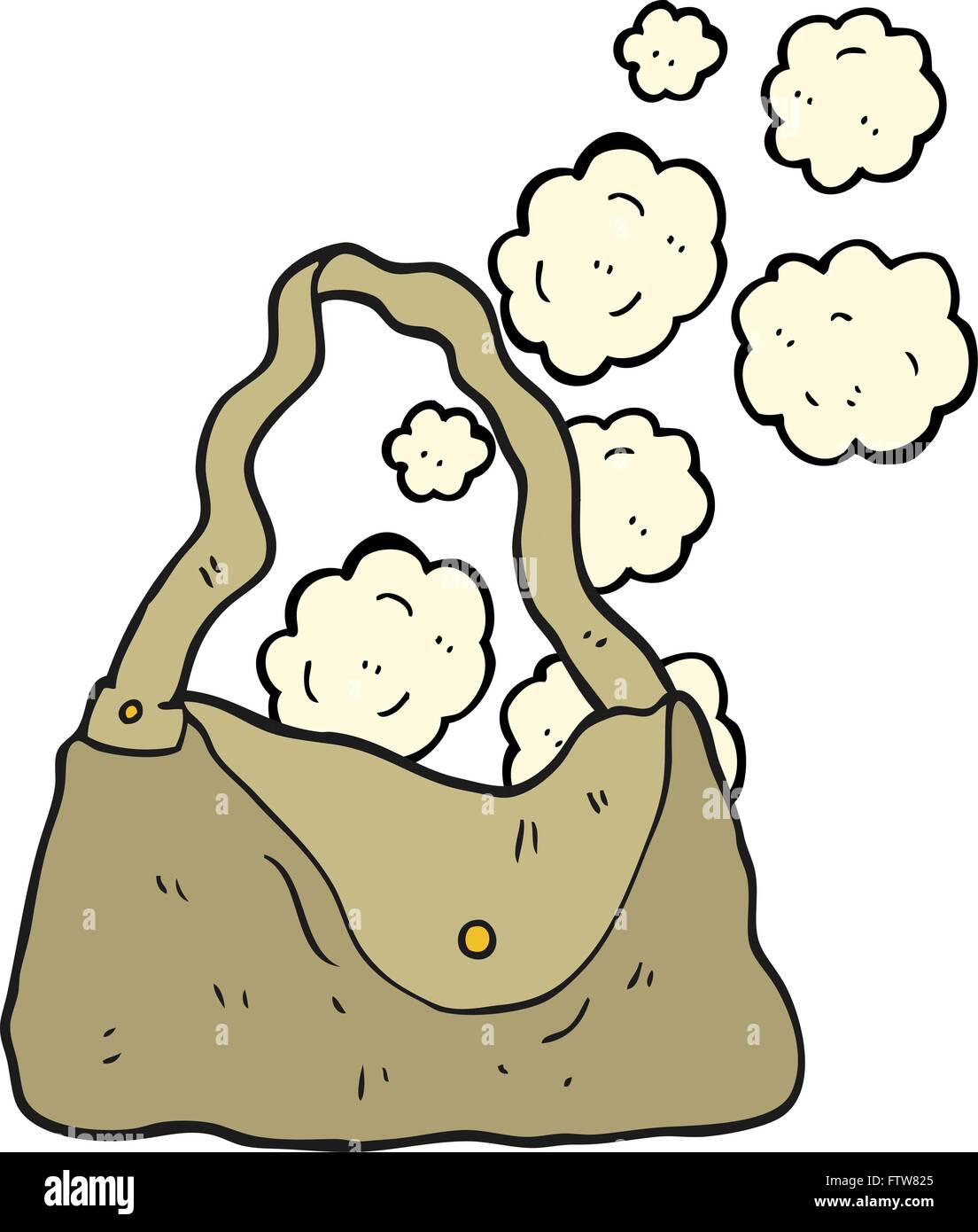 freehand drawn cartoon handbag Stock Vector Image & Art - Alamy